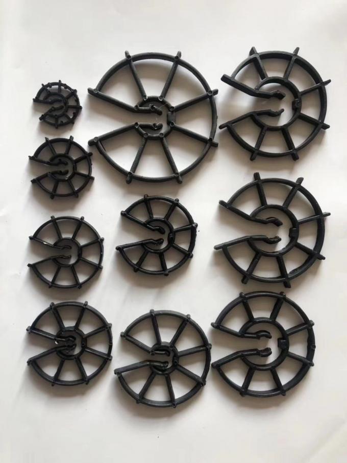 PP Material Concrete Formwork Accessories Plastic Circular Spacer 15 - 50mm