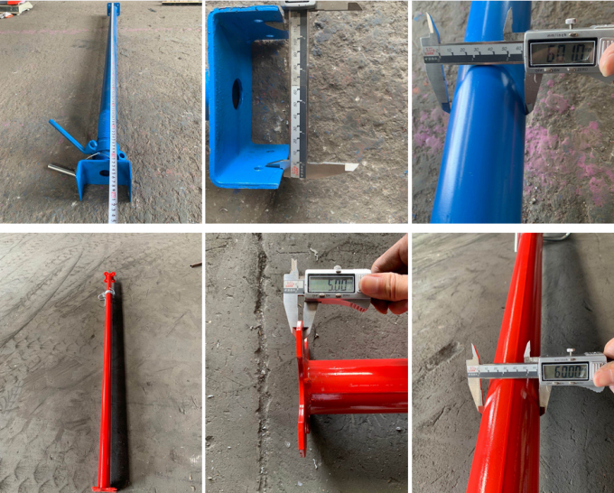 Blue Heavy Duty 800mm Shuttering Props Steel Acrow Jack Prop