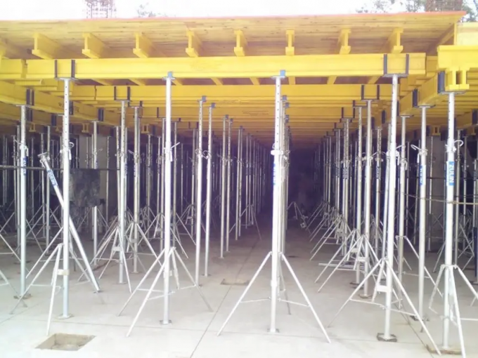 Adjustable Acro Jack Shoring Post Scaffolding With Flat Base Galvanized