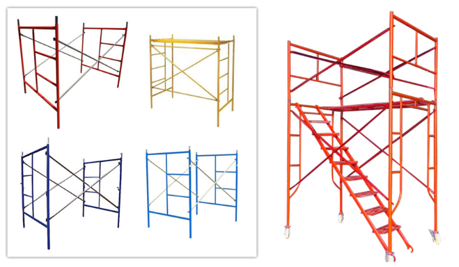 Philippine Layher Scaffold Frame Galvanized And Power Coating
