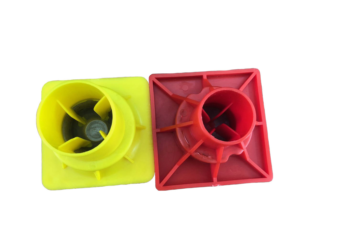 MF Rebar Safety Caps / Puncture Resistant Rebar Caps With Steel Plate