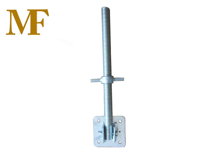 Zinc Plated Solid Swivel Scaffold Screw Jack Base Construction